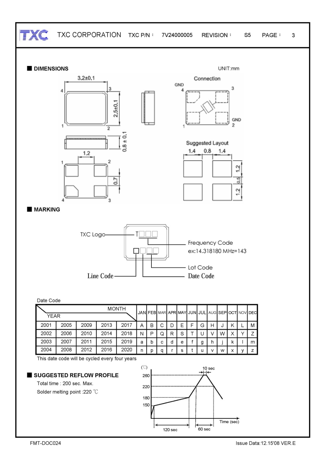 晶城网|现货TXC品牌SMD 3225,4pin,Glass,24.000MHz,9pF,±10ppm,TXC:7V24000005,晶振